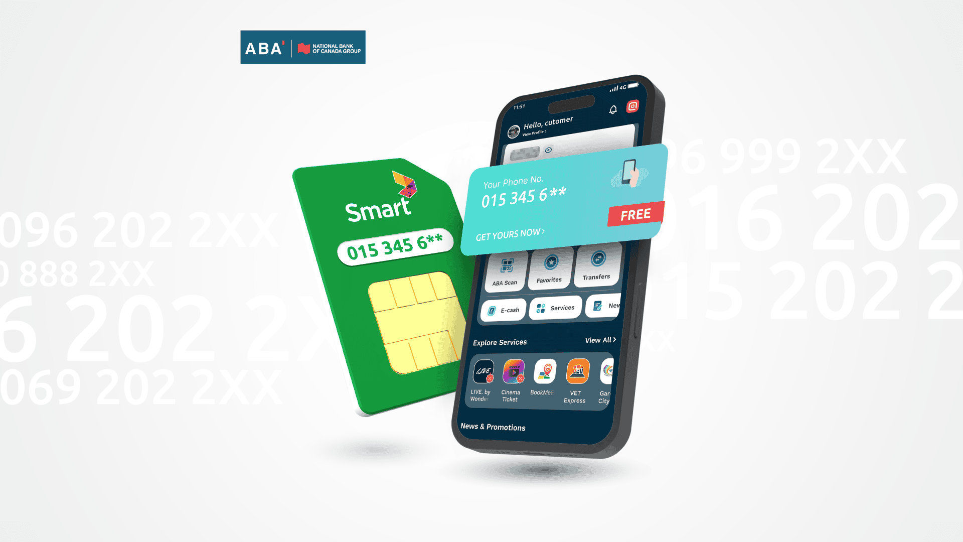 Get a special ABA account number FREE! | Smart Axiata